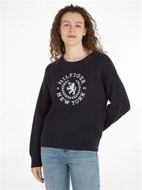 Tommy Hilfiger Rundhalspullover Mit Tommy Hilfiger Markenlabel
