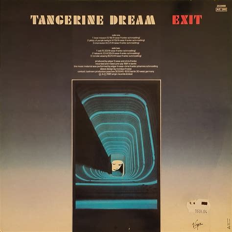 Disque Vinyle 33 Tours Occasion Tangerine Dream Exit Diggovinyl