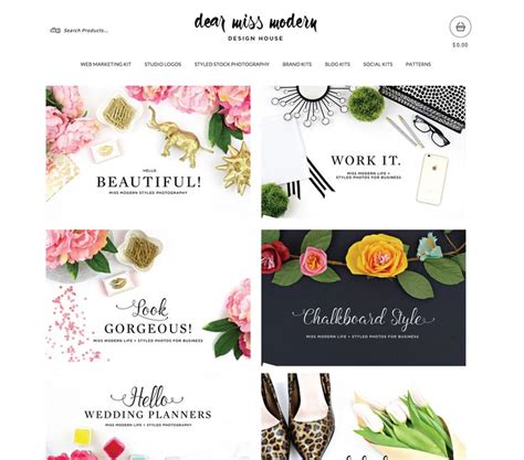 Cool Grid Layout For Dark And White Background