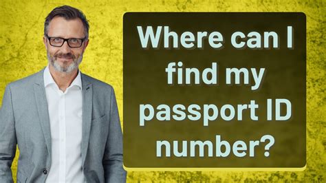 Where Can I Find My Passport Id Number Youtube