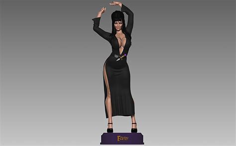 Obj File Elvira Mistress Of The Darkness Sexy Pose 🫦・3d Print Design To