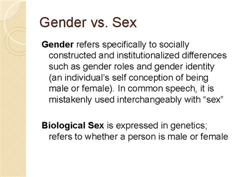 Gender Stereotypes By Danielle York Gender Vs Sex