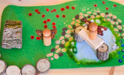 Woodland Meadow DIY No Sew Felt Play Mat