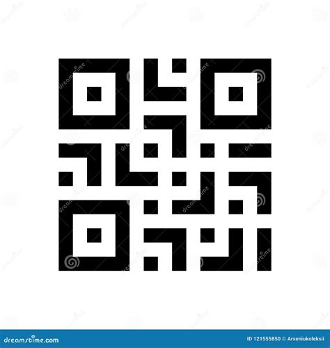Digital Scanning Qr Code Label Vector Illustration