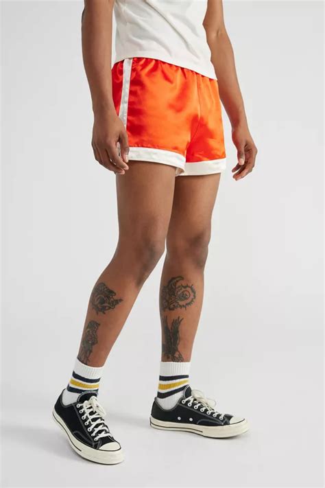 Bdg Daytona Blocked Satin Short Urban Outfitters