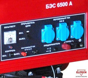 Профессиональная бензиновая электростанция ELITECH БЭС 6500 A купить в ...