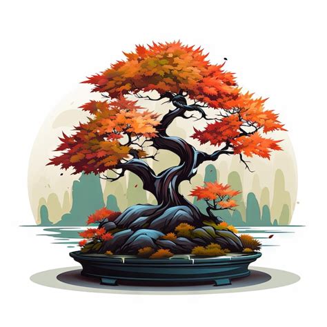 Isometric Isolater Tree Premium Ai Generated Image