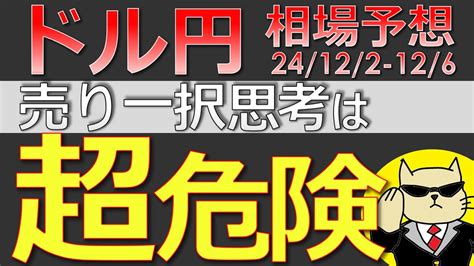 【ドル円最新予想】「ドル円は絶対売り！」←この思考、超危険です。急落中のドル円の攻め方を簡単解説！来週の為替相場予想と投資戦略！雇用統計