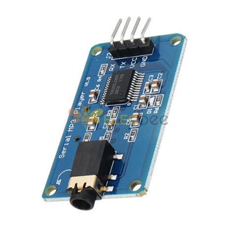 yx6300 uart ttl serial control mp3 music player module support micro sd