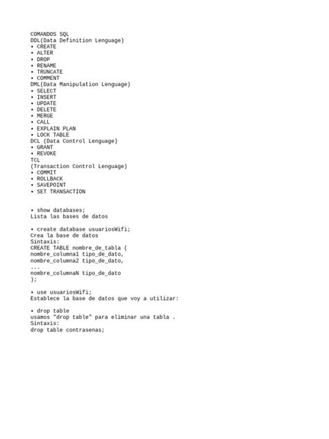 Comandos Sql Pdf