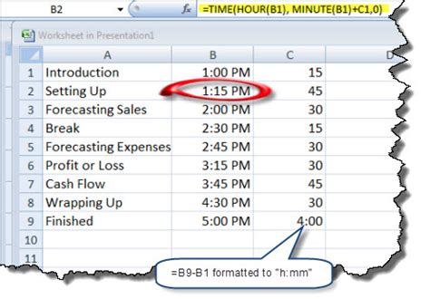 Easy Spreadsheet Plans A Session Or Meeting Bplans