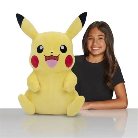 Pikachu Plush 24 Inch Plush With Authentic Details 24 Pikachu 毛绒玩具