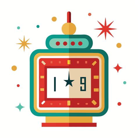 Retro New Year Countdown Clock 53303856 Vector Art At Vecteezy