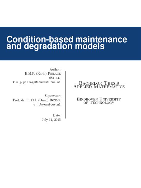 Conditionbasedmaintenanceanddegradat Pdf
