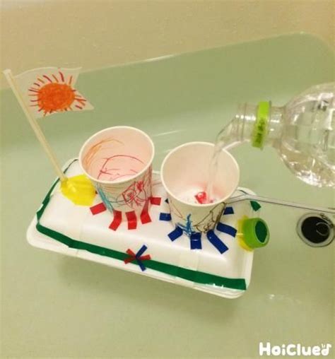 動く！発泡スチロールand紙コップ船〜水遊びにもってこいの手作りおもちゃ〜 保育と遊びのプラットフォーム ほいくる 手作りおもちゃ