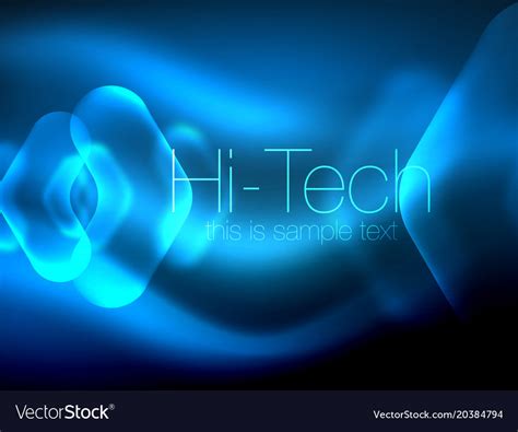 Blurred Arrows In Dark Space Neon Pointers Glass Vector Image