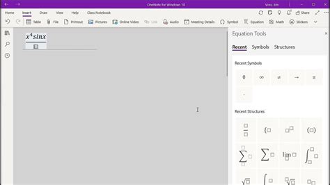 Onenote Equation Editor Youtube