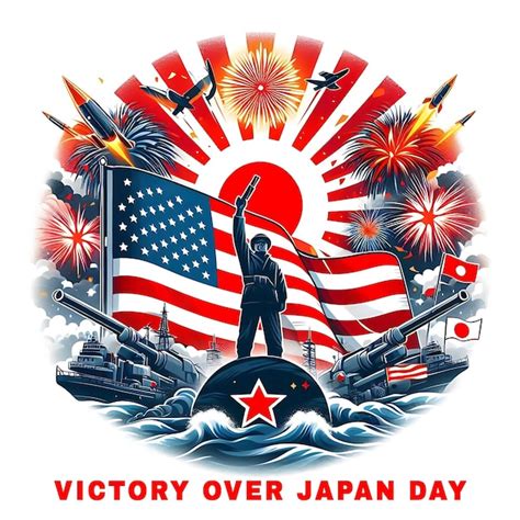 Illustrations Of Victory Over Japan Day Premium Ai Generated Image