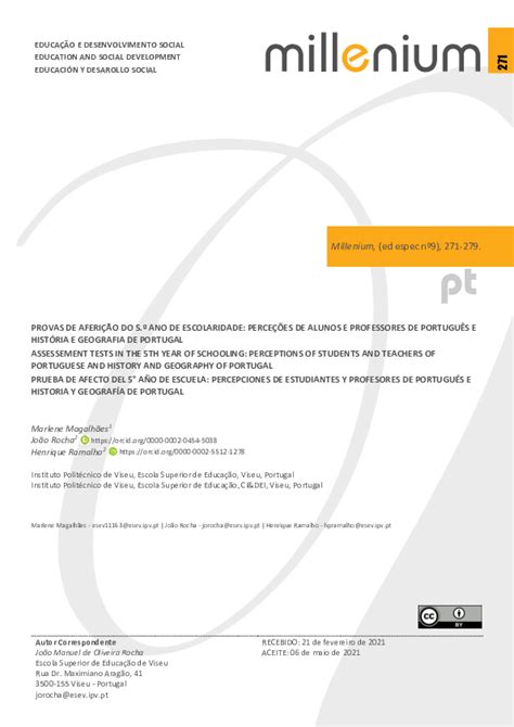 Pdf Provas De Aferição Do 5º Ano De Escolaridade