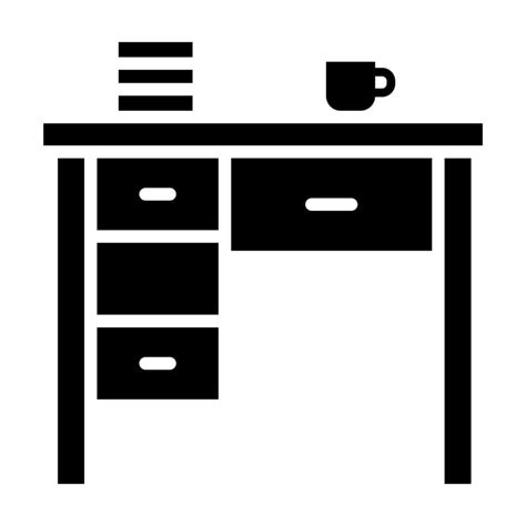 Study Table Vector Icon 21694120 Vector Art At Vecteezy