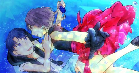 天ツ恋】 【天ツ恋】青に溶ける【えにし】 岬にれこのイラスト Pixiv
