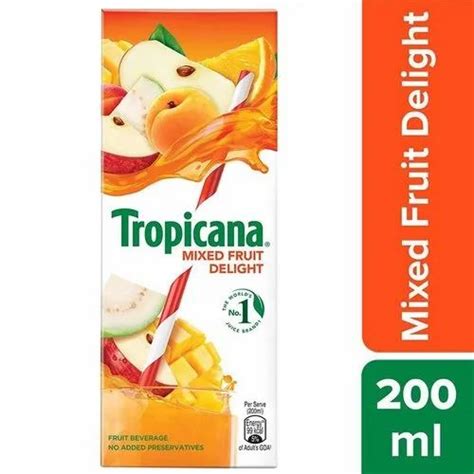 ML Tropicana Mixed Delight Fruit Juice Packaging Type Tetra Pack At Piece In Mumbai