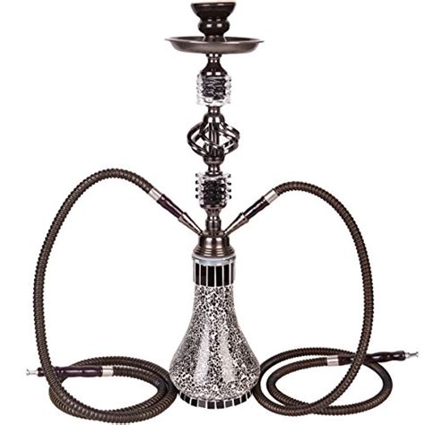 DXP Wasserpfeife Shisha Hookah mit 2 Schläuchen ca 55cm inkl