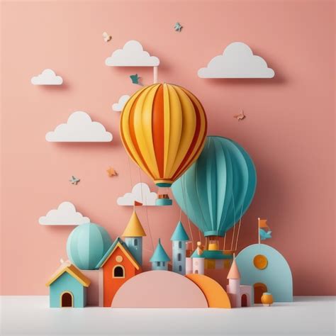 Premium Vector 3d Rendering Of Abstract Background With Colorful Balloons 3d Illustration 3d