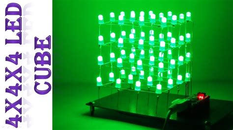 How To Make A Led Cube At Home 4x4x4 Led Cube Youtube