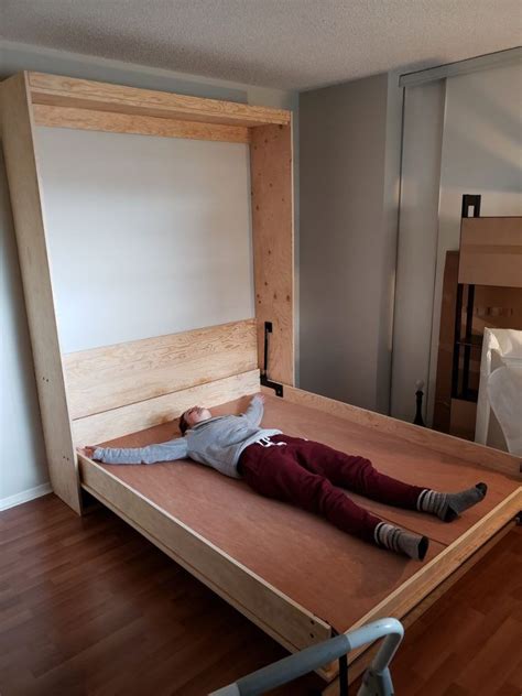 Vertical Queen Size Kit Easy Diy Murphy Bed Murphy Bed Diy Murphy Bed Hardware Build A