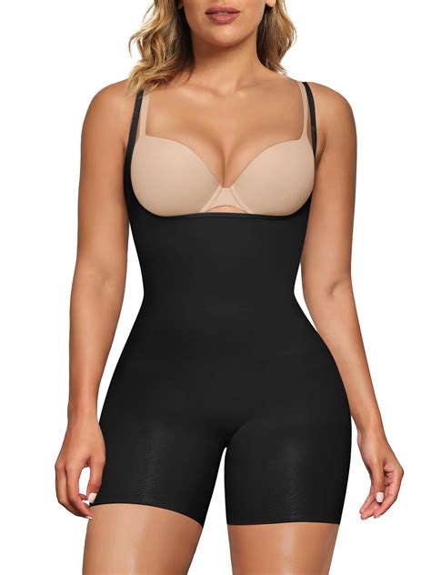Shaperx Open Bust Shapewear Tummy Control Bodysuits For Women Seamless