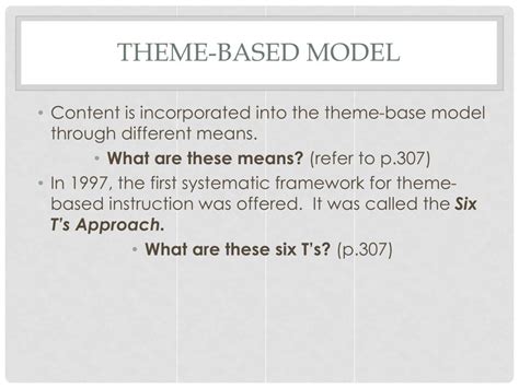 Ppt Content Base Instruction And Immersion Models Powerpoint