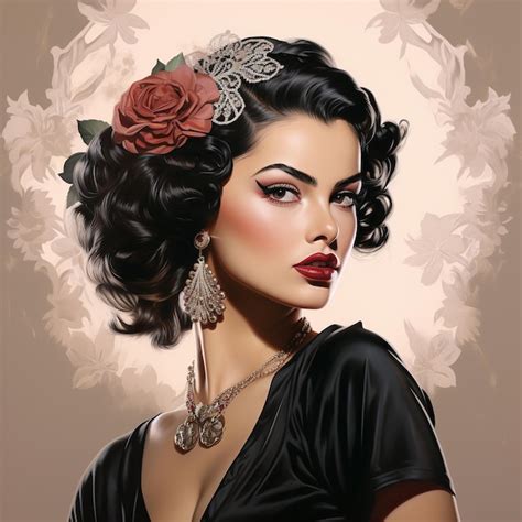 Premium Ai Image Beautiful And Elegant Woman Illustration