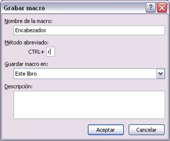 Macros En Excel Flashcards