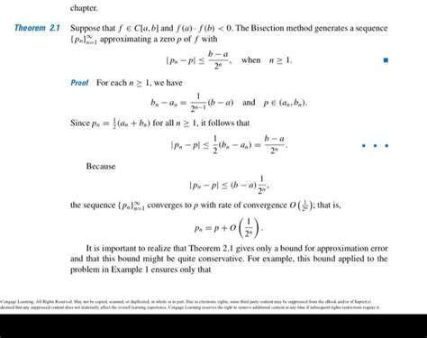 Solved 14 Use Theorem 2 1 To Find A Bound For The Number Of