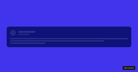 Loading Skelton Codesandbox