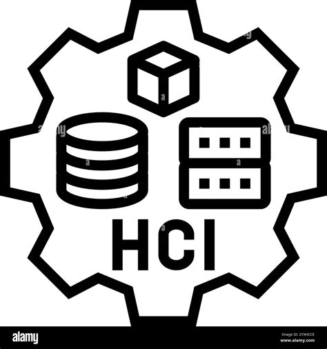 Hyper Converged Infrastructure Line Icon Vector Illustration Stock Vector Image Art Alamy