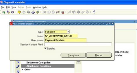 Oracle Apps Attachment Functionality