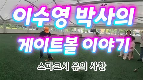 게이트볼 치는 요령 2스파크 하는요령 Youtube