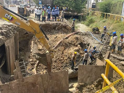 Vuelve el agua a Cartagena se recupera el servicio en la ciudad tras la reparación del tubo