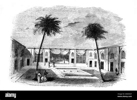 Illustration Of The Palace Of The British Envoy In Tehran Iran From The