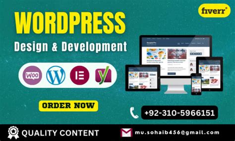 Create Redesign Customize Wordpress Website By Musohaib456 Fiverr