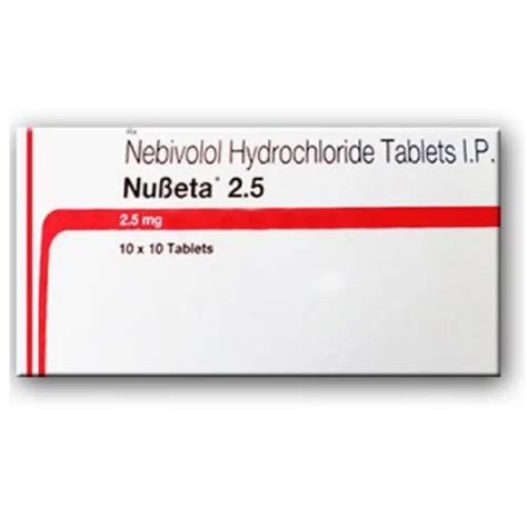 Nebivolol Hydrochloride Tablets Ip Medzeel Lifescience At Rs 98 Strip Of 10 Tablets Surat