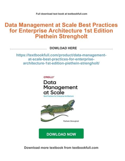 Instant Download Data Management At Scale Best Practices For Enterprise