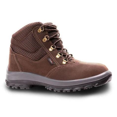 Botina De Amarrar Bi Plus Nobuck Café Bico De Pvc 36 Crival