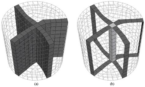 A Hexahedral Column A Two Intersecting Sheets B The Column That