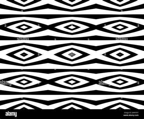 Abstract Black And White Geometric Seamless Pattern Background Vector