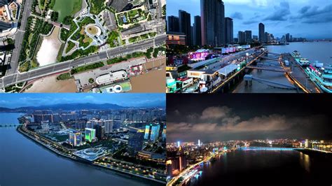 4k最新温州地标航拍视频素材下载