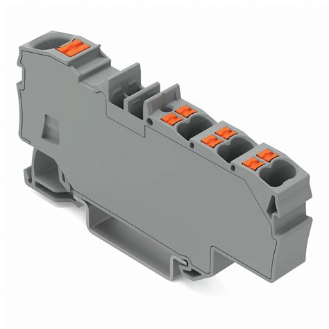 WAGO Distribution Terminal With Control Button Ex E II Gray 12 Pcs