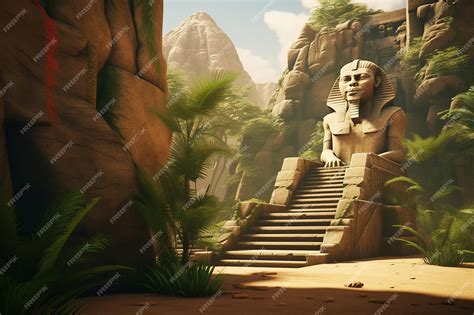 Premium Ai Image Guardian Of Secrets Ancient Sphinx At The Entrance